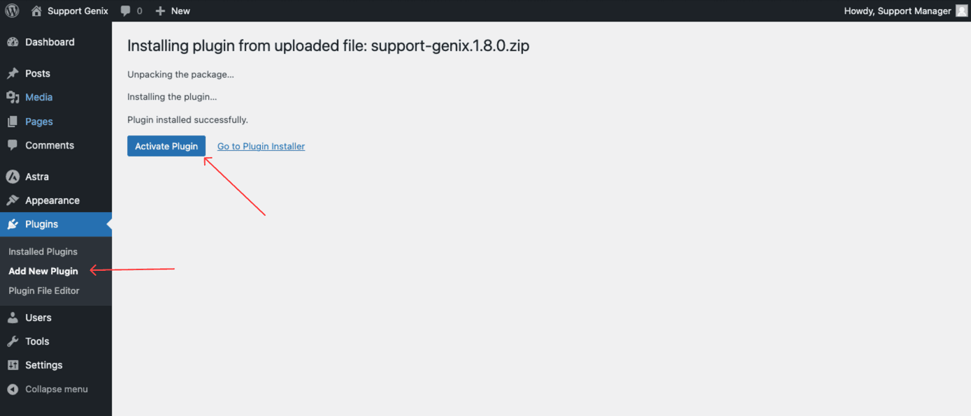 How to install and activate Support Genix? - Support Genix