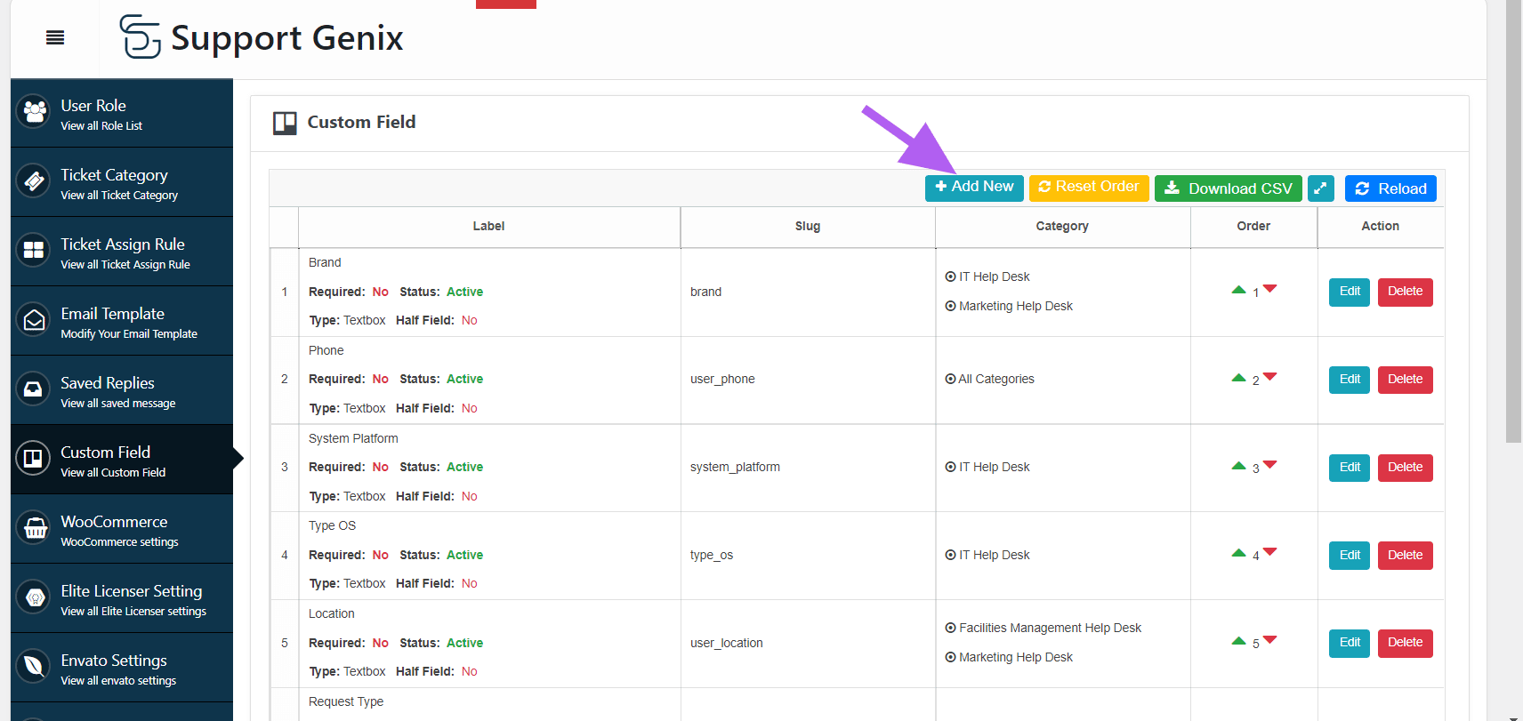 WPForms Integration - Support Genix